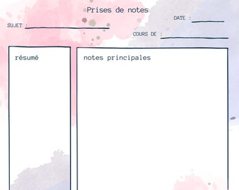 Digital Notebook Cover and Note-taking Pages PDF Lined - Etsy