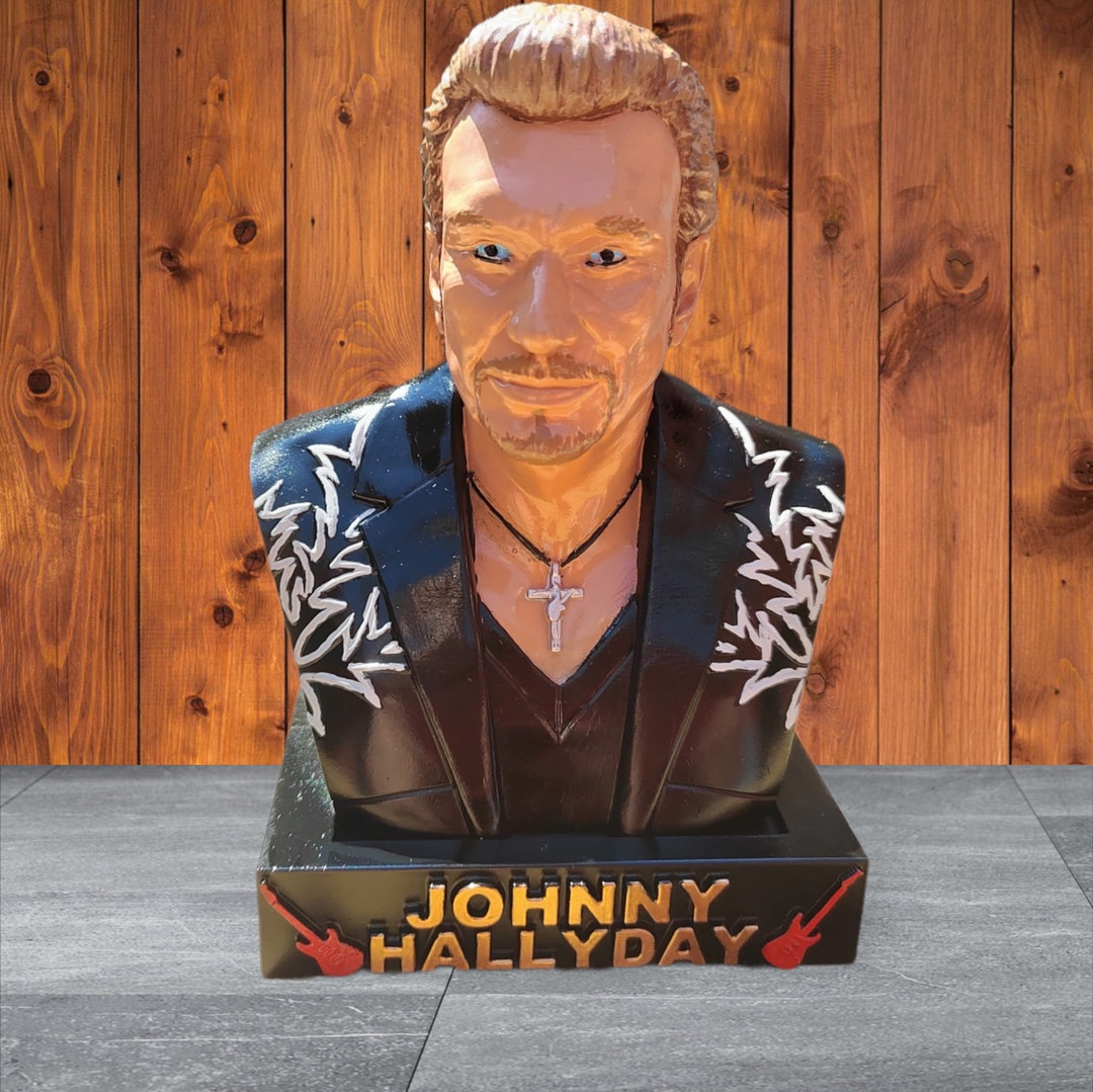 Buste de JOHNNY HALLYDAY - Etsy France