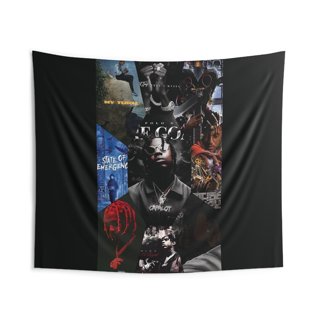 Custom Rapper Collage Indoor Wall Tapestries - Etsy
