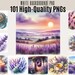 Lavender Set Clipart Bundle 101 High-quality Pngs, Digital Paper ...