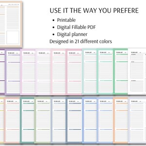 To Do List Digital Planner Task List iPad to Do Check List Printable ...