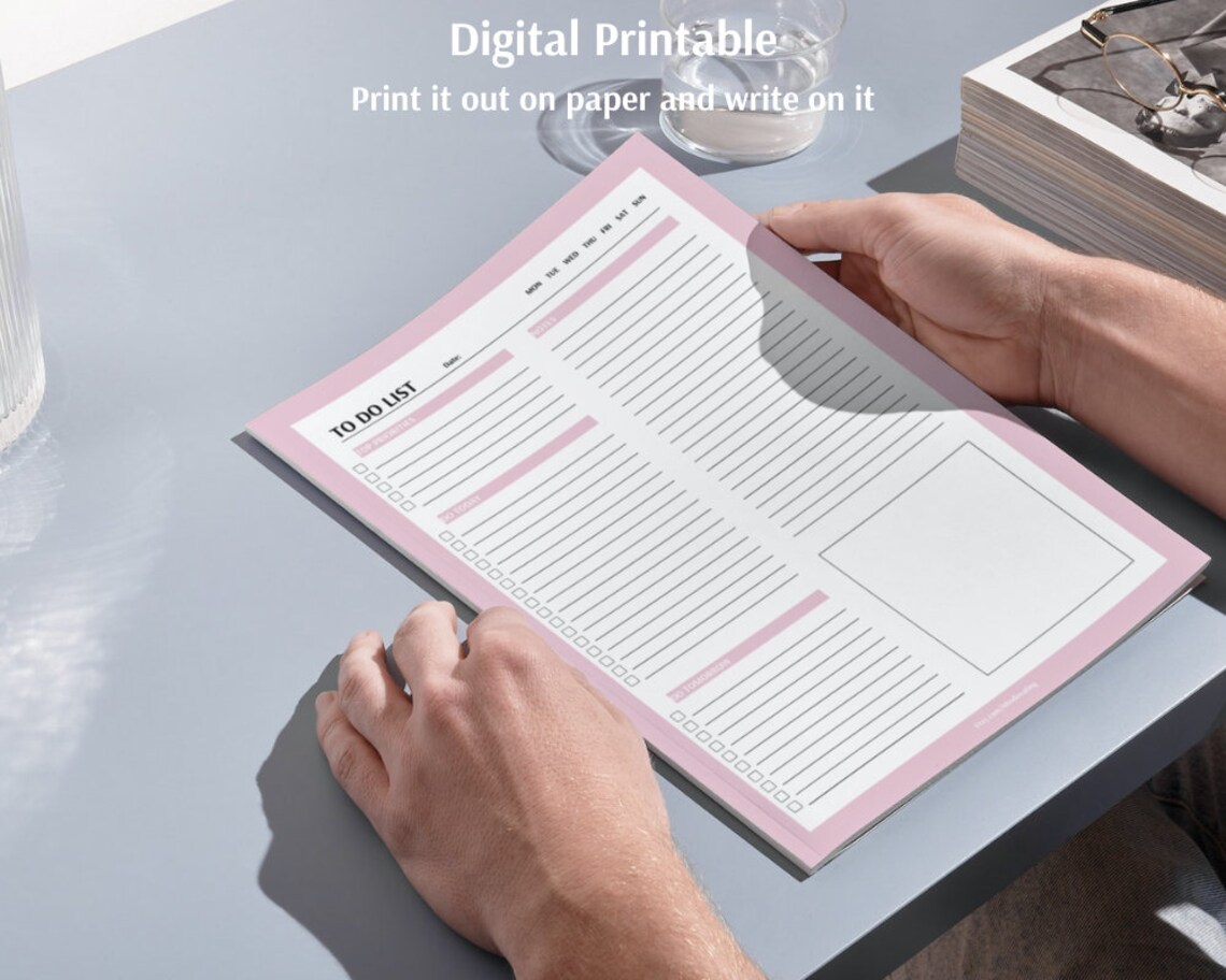 To Do List Digital Planner Task List iPad to Do Check List Printable ...