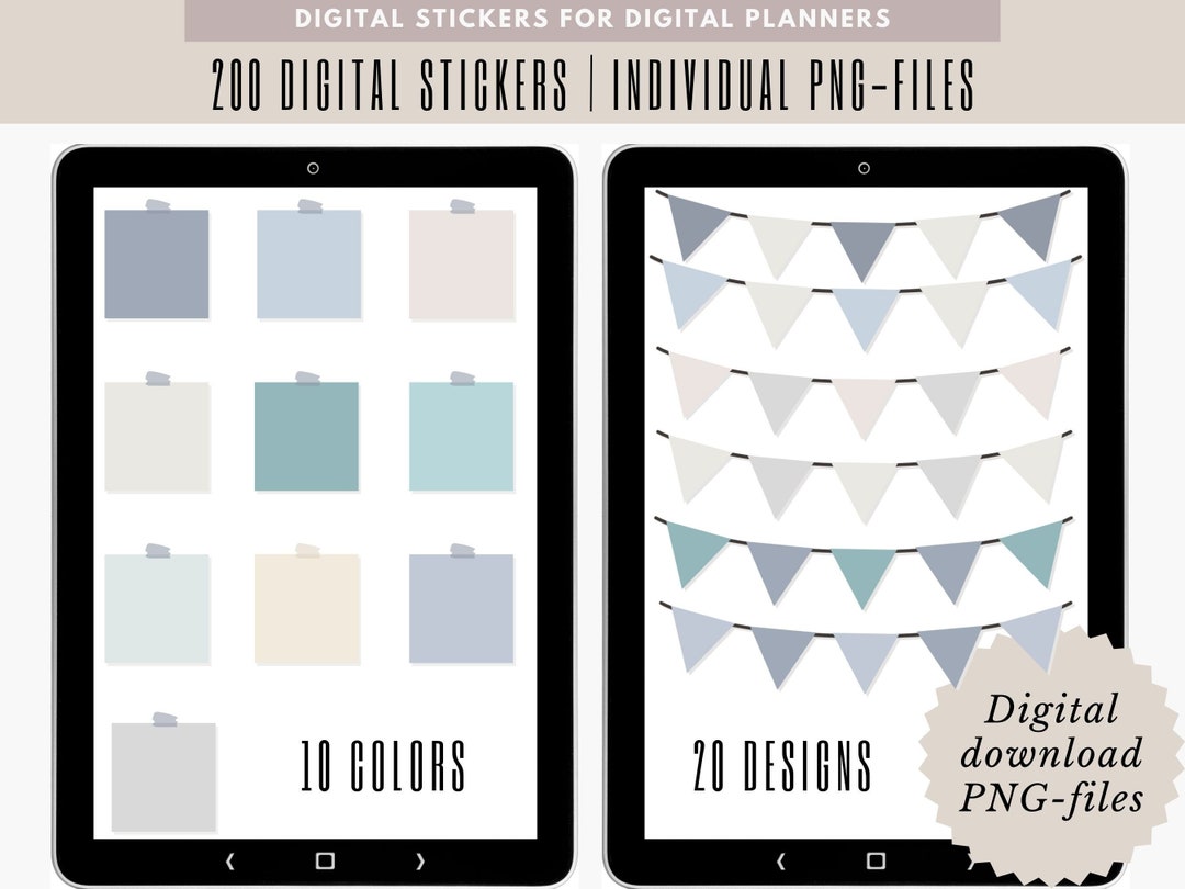 200 Goodnotes Sticky Notes Stickers Digital Notes Ipad - Etsy Norway