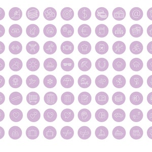 1300+ Digital Stickers Icons Pack, Minimalistic Planner Stickers ...