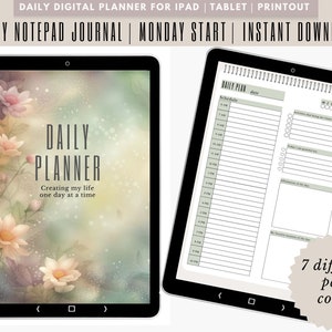 Undated Digital Planner Goodnotes Daily Planner Minimalist Planner ...