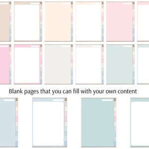 Digital 9 Subject Student Notebook iPad College School Customizable ...