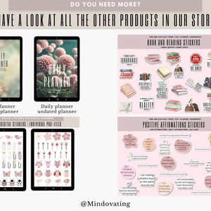 1300+ Digital Stickers Icons Pack, Minimalistic Planner Stickers ...