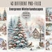 Watercolor Christmas Clipart: Winter Wonderland PNG Images (digital ...