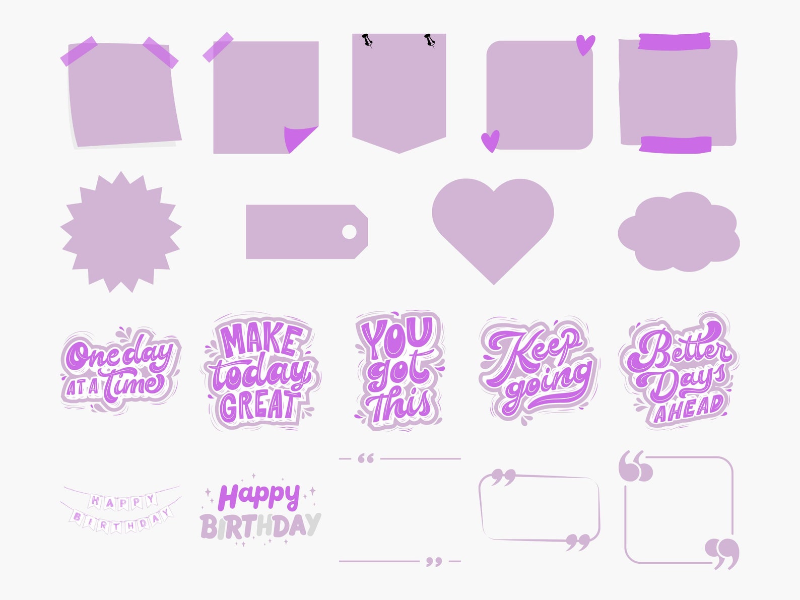 1300 Digital Stickers Icons Pack, Minimalistic Planner Stickers Sticker ...