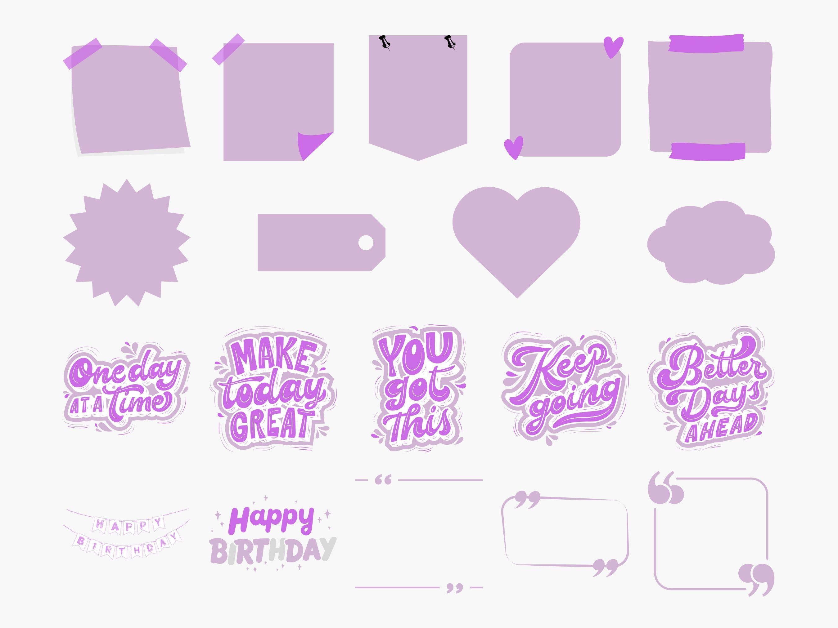 1300 Digital Stickers Icons Pack, Minimalistic Planner Stickers Sticker ...