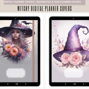Witchy Digital Planner Covers Goodnotes Cover | iPad Planner Cover ...