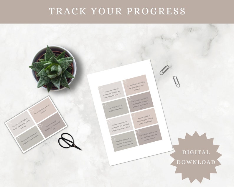 Printable Affirmation Cards: 104 Positive Encouragement Notes (digital ...