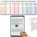 Digital 9 Subject Student Notebook iPad College School Customizable ...