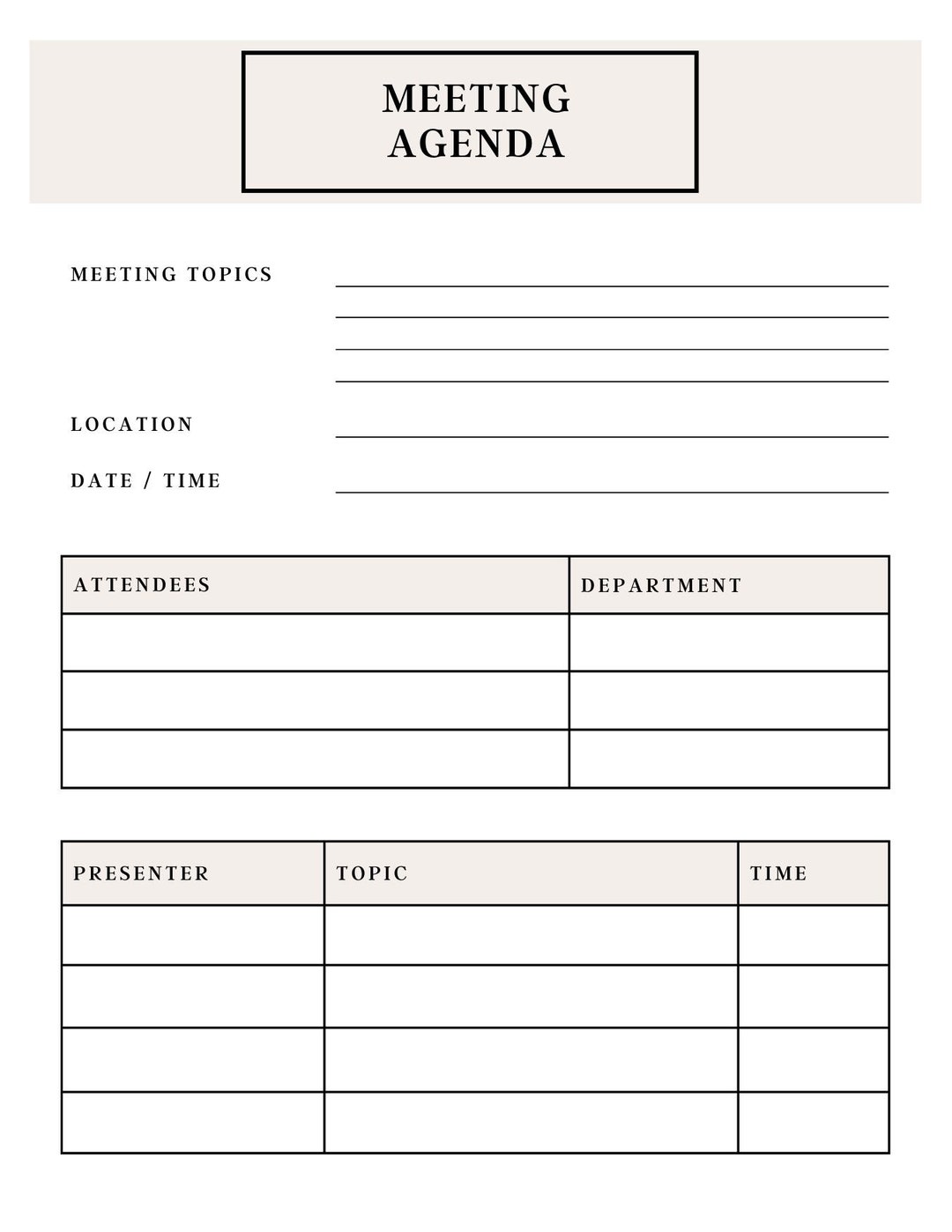Meeting Agenda: Canva, Goodnotes, PDF - Etsy