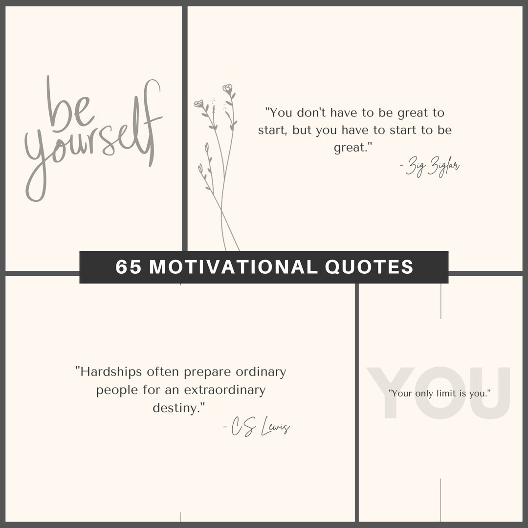 65 Instagram Motivational Quote Template Canva, Editable Quotes ...