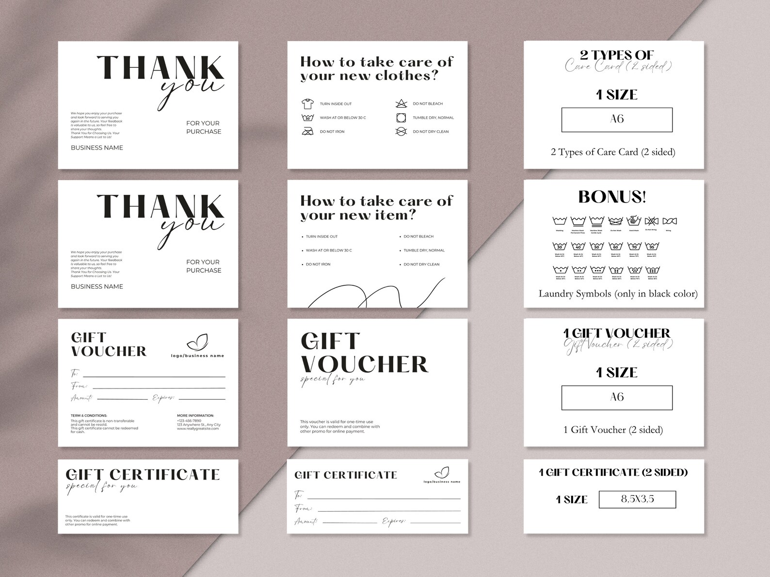 Editable Small Business Bundle Template, Craft Show Bundle, Order Form ...