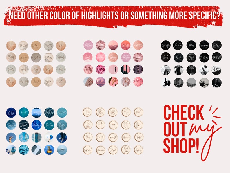 80 Red Instagram Highlight Covers Minimalist IG Story - Etsy