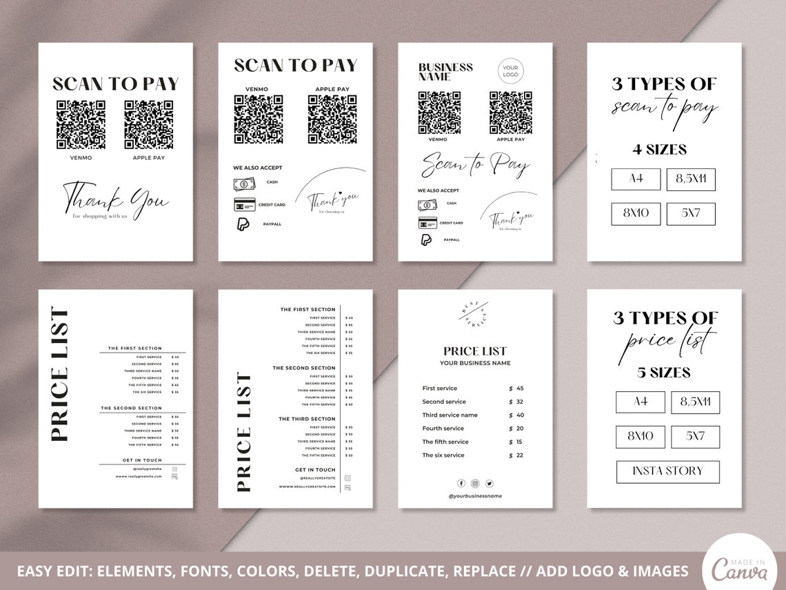 Editable Small Business Bundle Template, Craft Show Bundle, Order Form ...