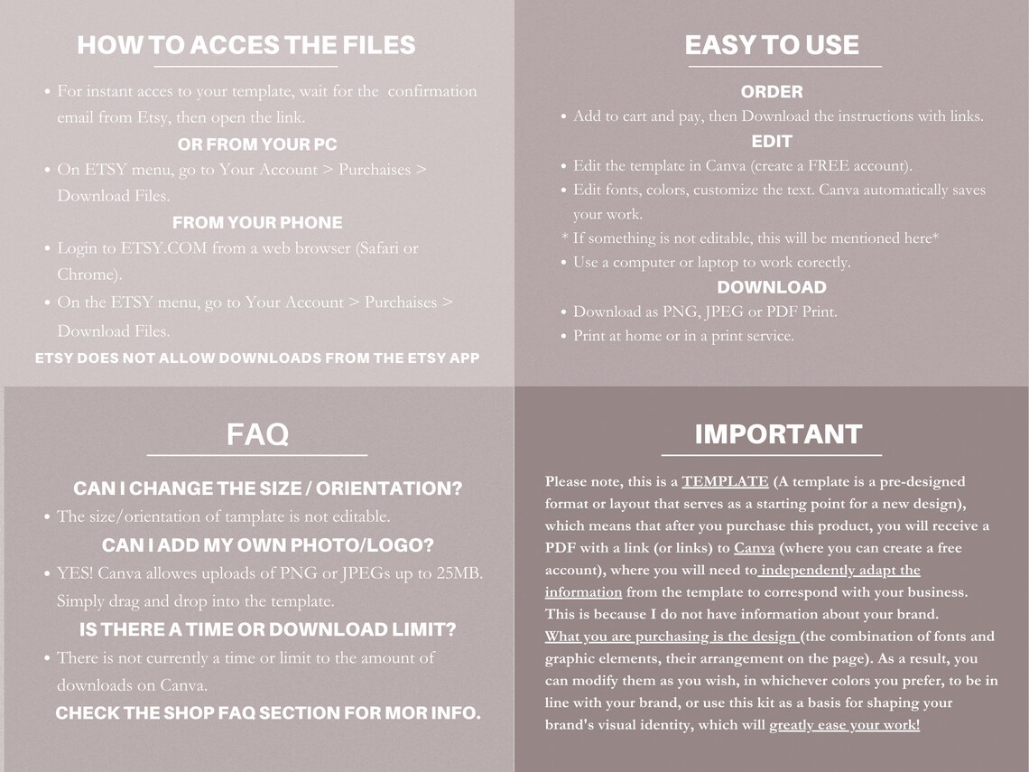 Editable Small Business Bundle Template, Craft Show Bundle, Order Form ...