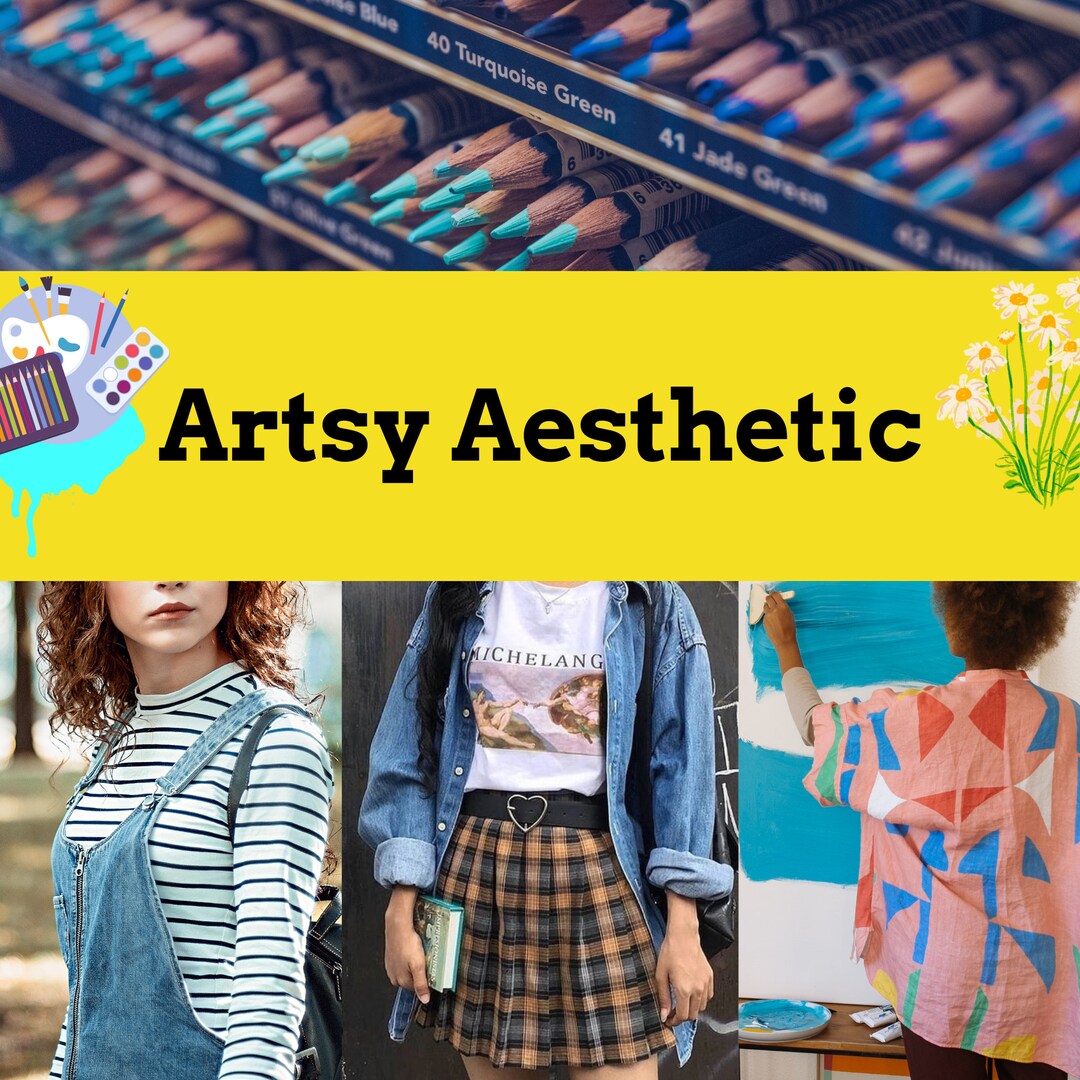 Artsy Aesthetic Mystery Bundle, Artsy Outfit, Art Hoe Outfit, Thrifted ...