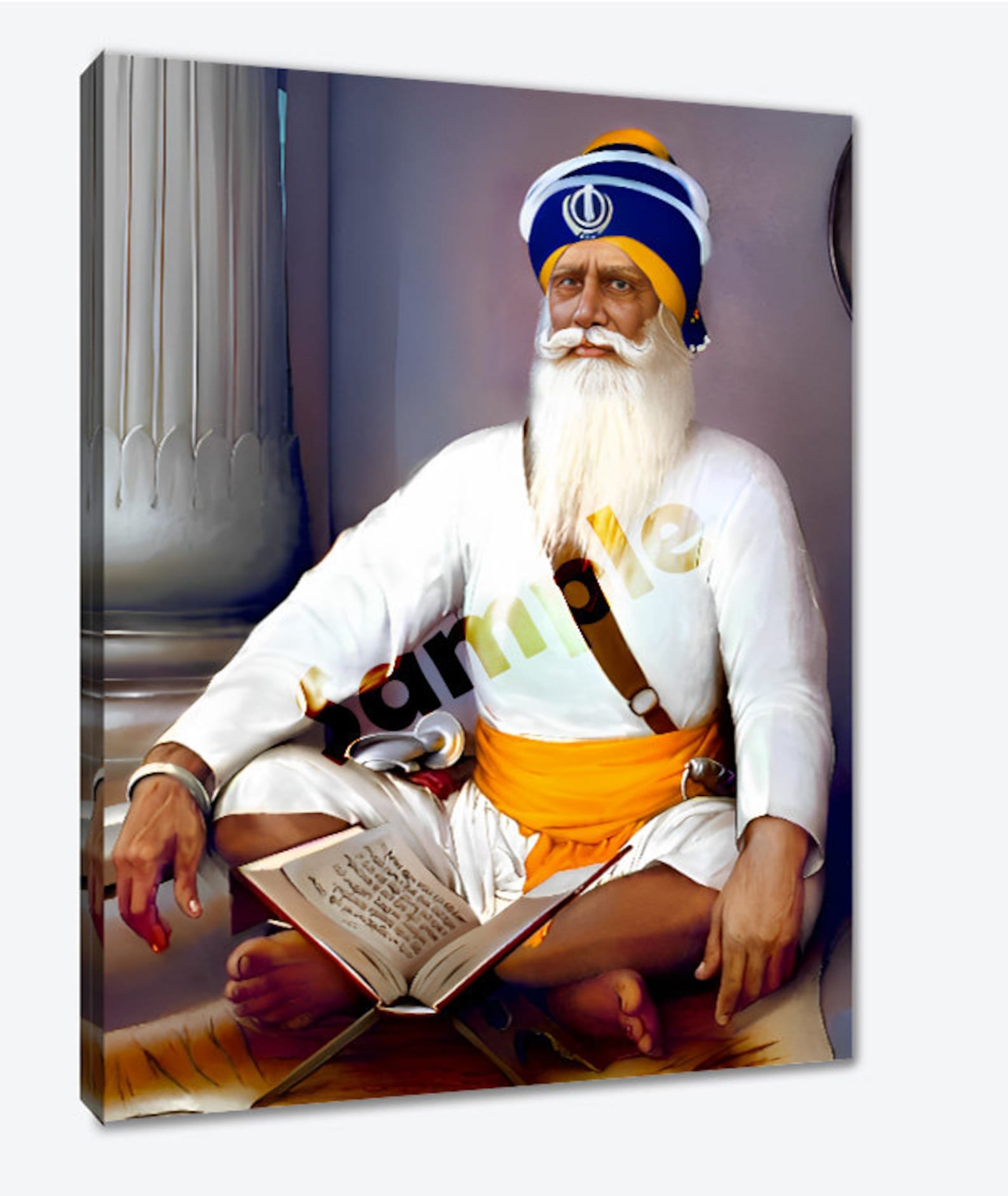 Baba Deep Singh Ji Photo on Canvas High Quality Made in Canada - Etsy