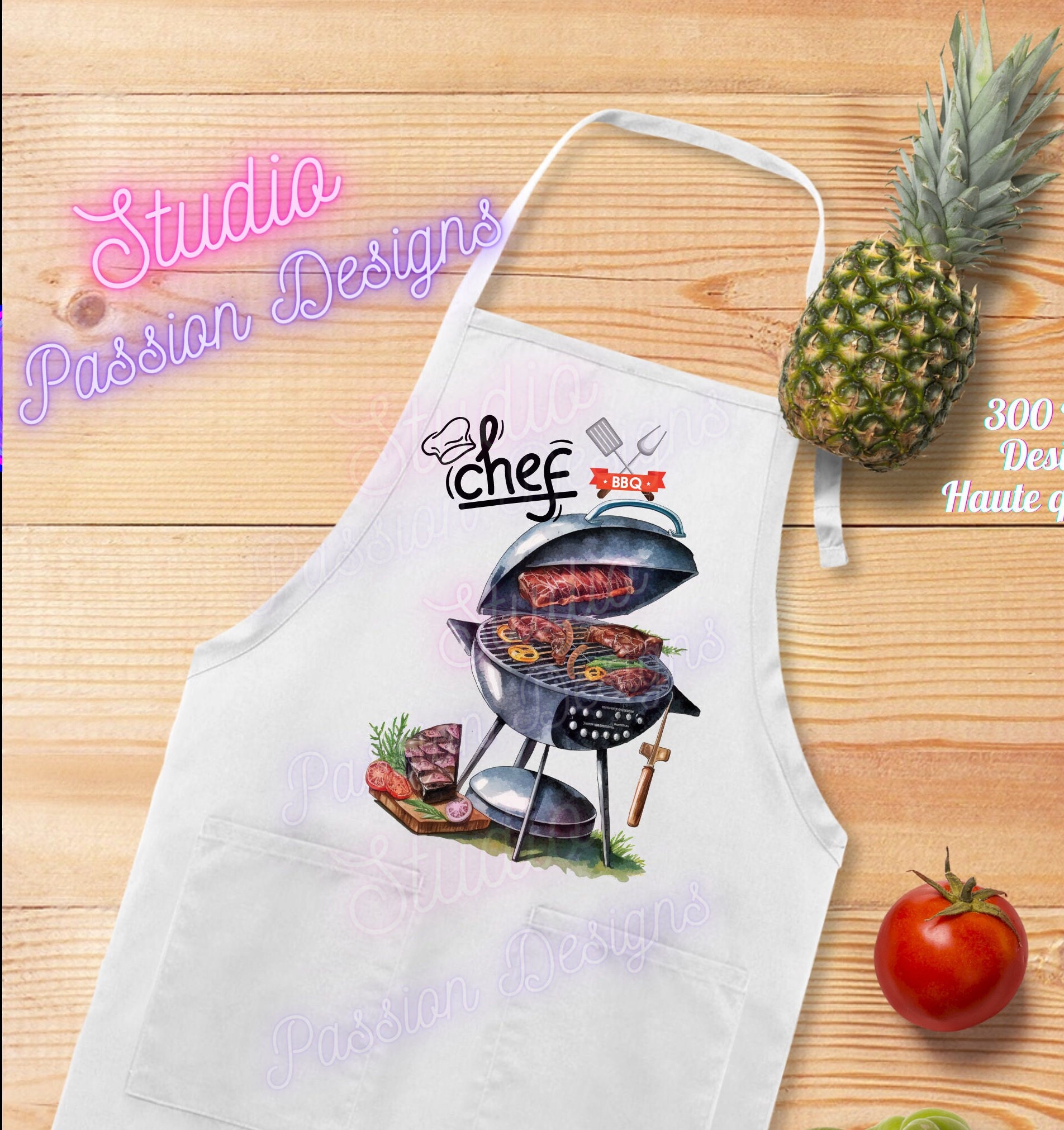 BBQ Barbecue Chef SUBLIMATION Digital Download PNG Clipart - Etsy