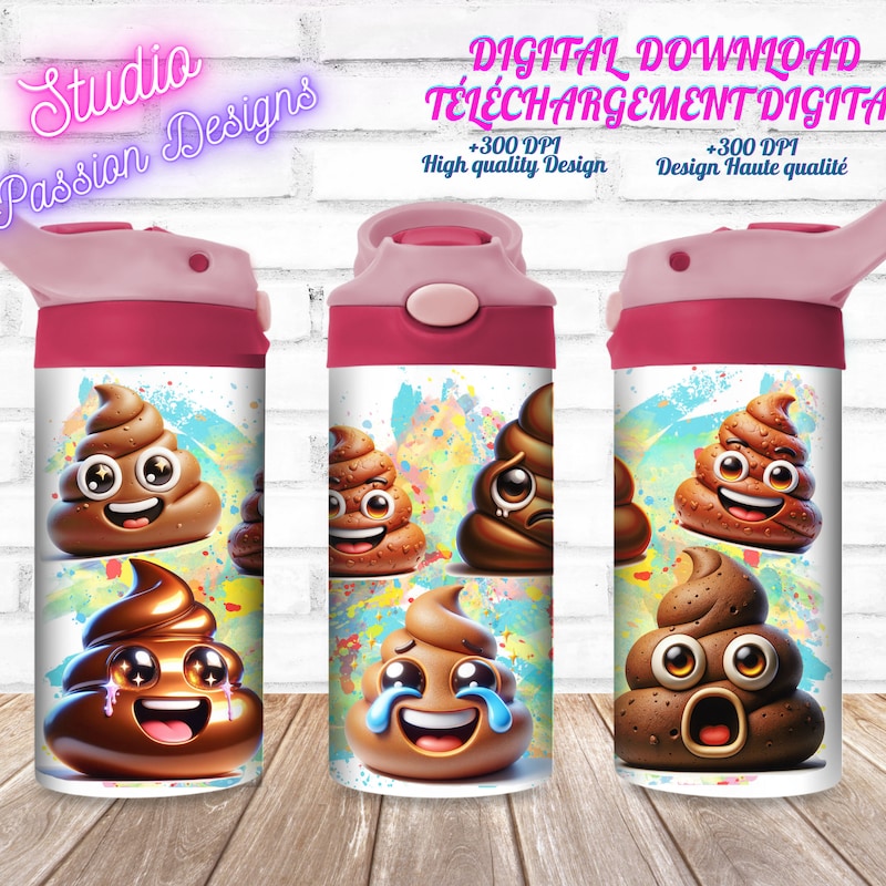 Christmas Poop Emoji Clipart - Etsy