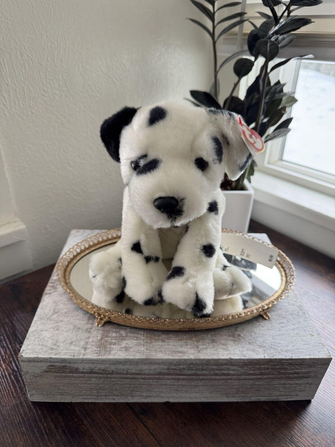 TY Classic Ace Dalmatian Dog Plush Black White Spotted Puppy 1997 ...