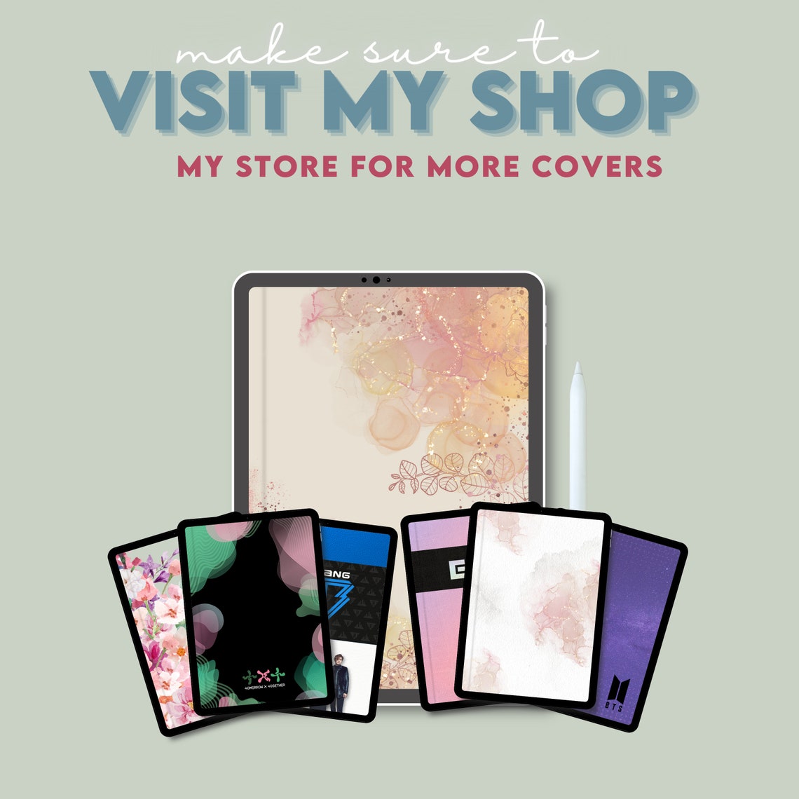 Digital Planner Covers for Goodnotes Gradient Leather Notebook Cover ...