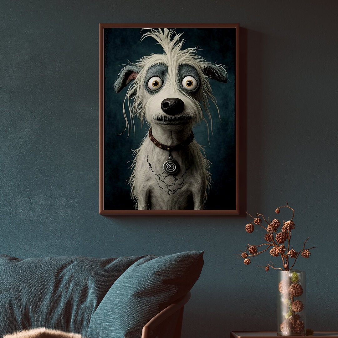 TIM BURTON Style Dogs and Cats Mega BUNDLE High Resolution, Wall Art ...