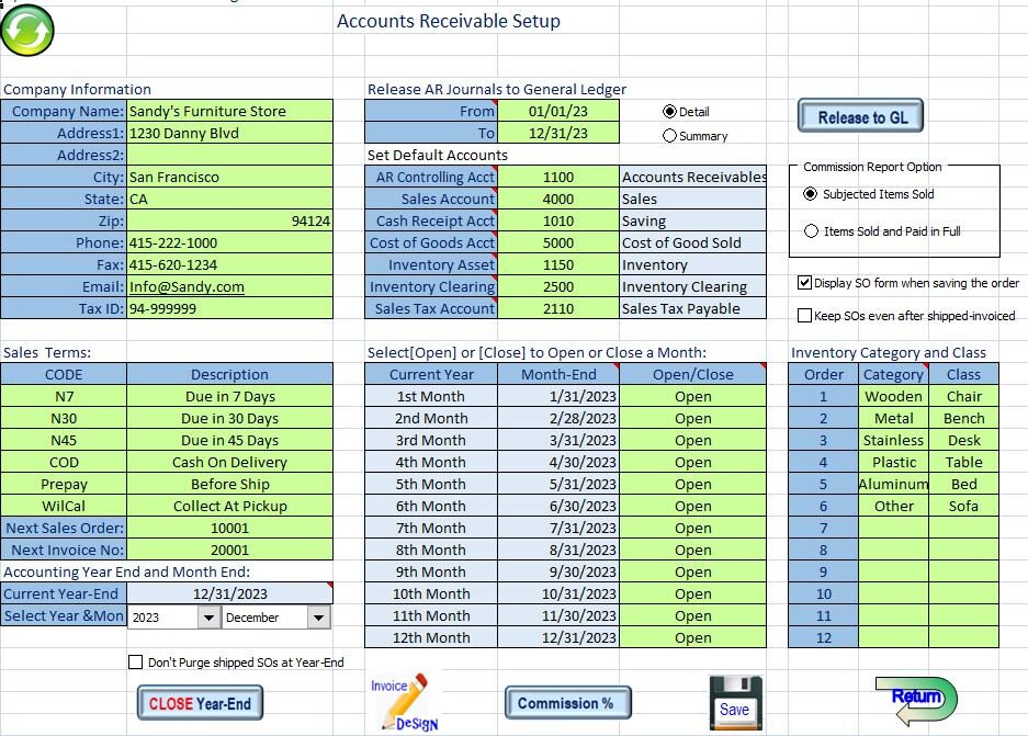 Excel Accounts Receivable Software - Etsy