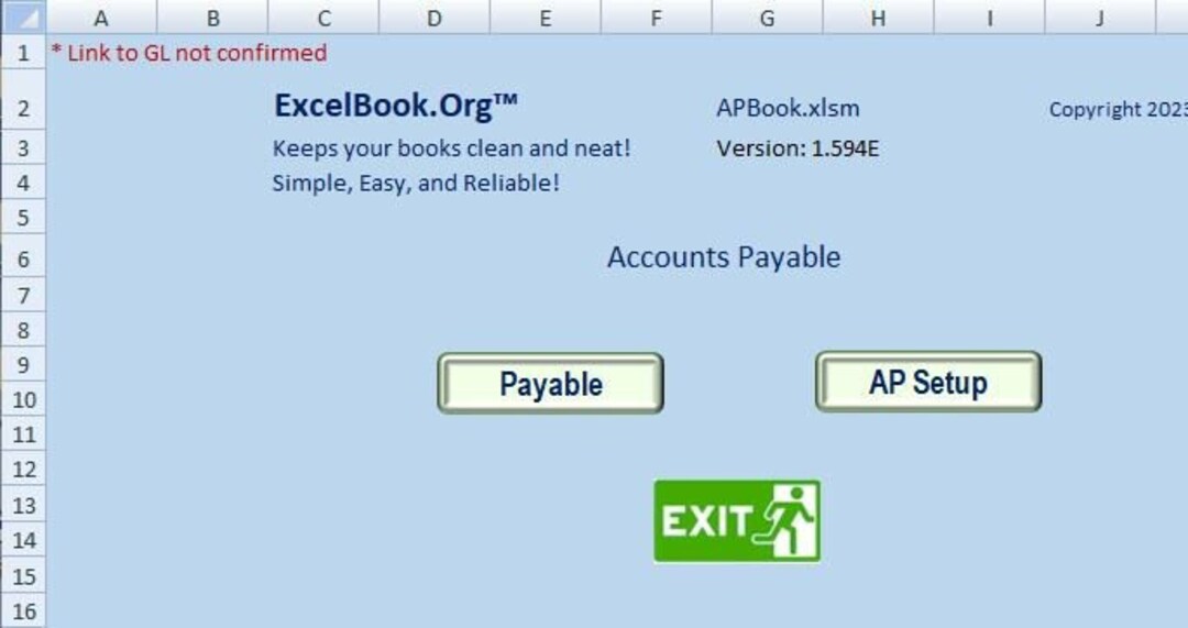 Excel Accounts Payable - Etsy