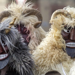 Unique Mid Century Hungarian Masks by Mária Kovács Wall Art Set Vintage ...