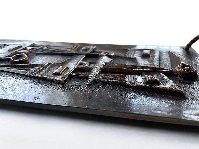 Rare László Tóthfalusi Hungarian Mid Century Signed Brutalist Bronze ...