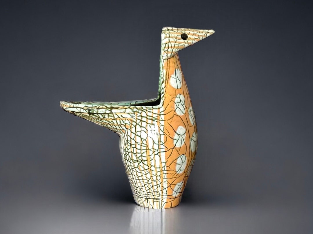 Rare 1959 Hungarian Géza Gorka Bird Vase Mid Century Modern Décor ...