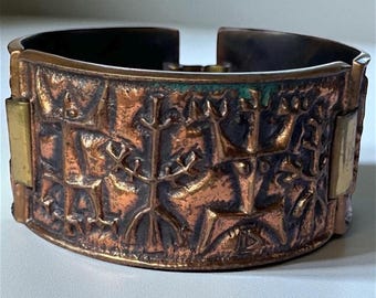 László Dömotör Marked Vintage Men’s Unisex Cast Brass Brutalist Hook ...
