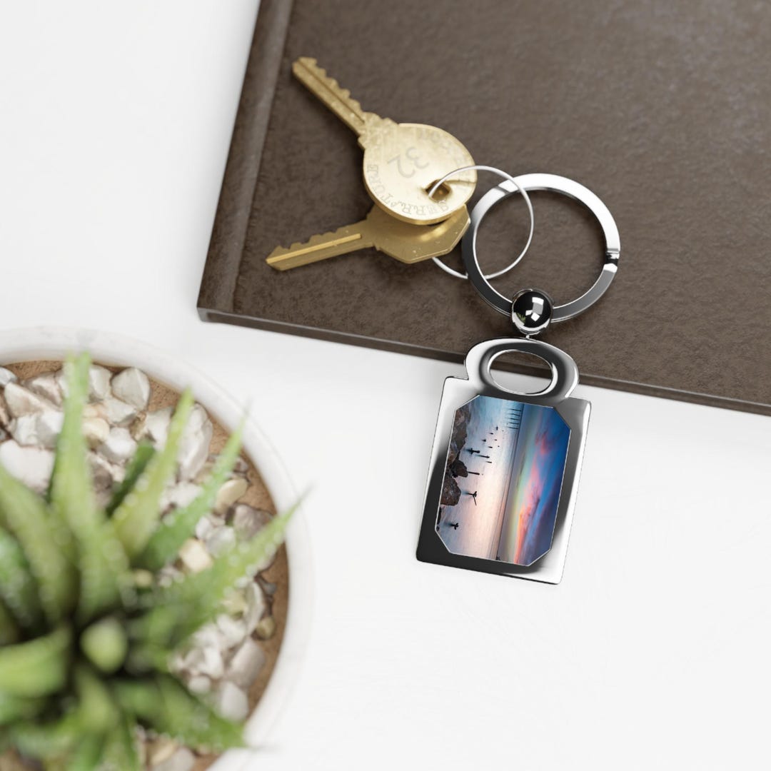Aruba - Pier at the Sunset Rectangular Photo Keychain - Etsy