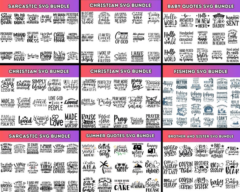 Mega SVG Bundle All in One Svg Bundle Craft SVG Bundle T Shirt Designs ...