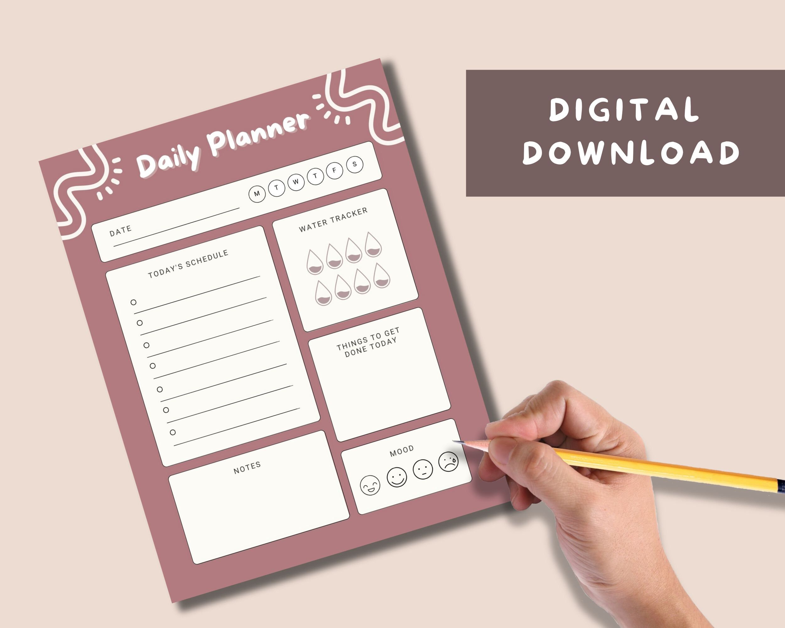 Daily Planner Reusable Daily Planner ADHD Planner Digital Planner ...