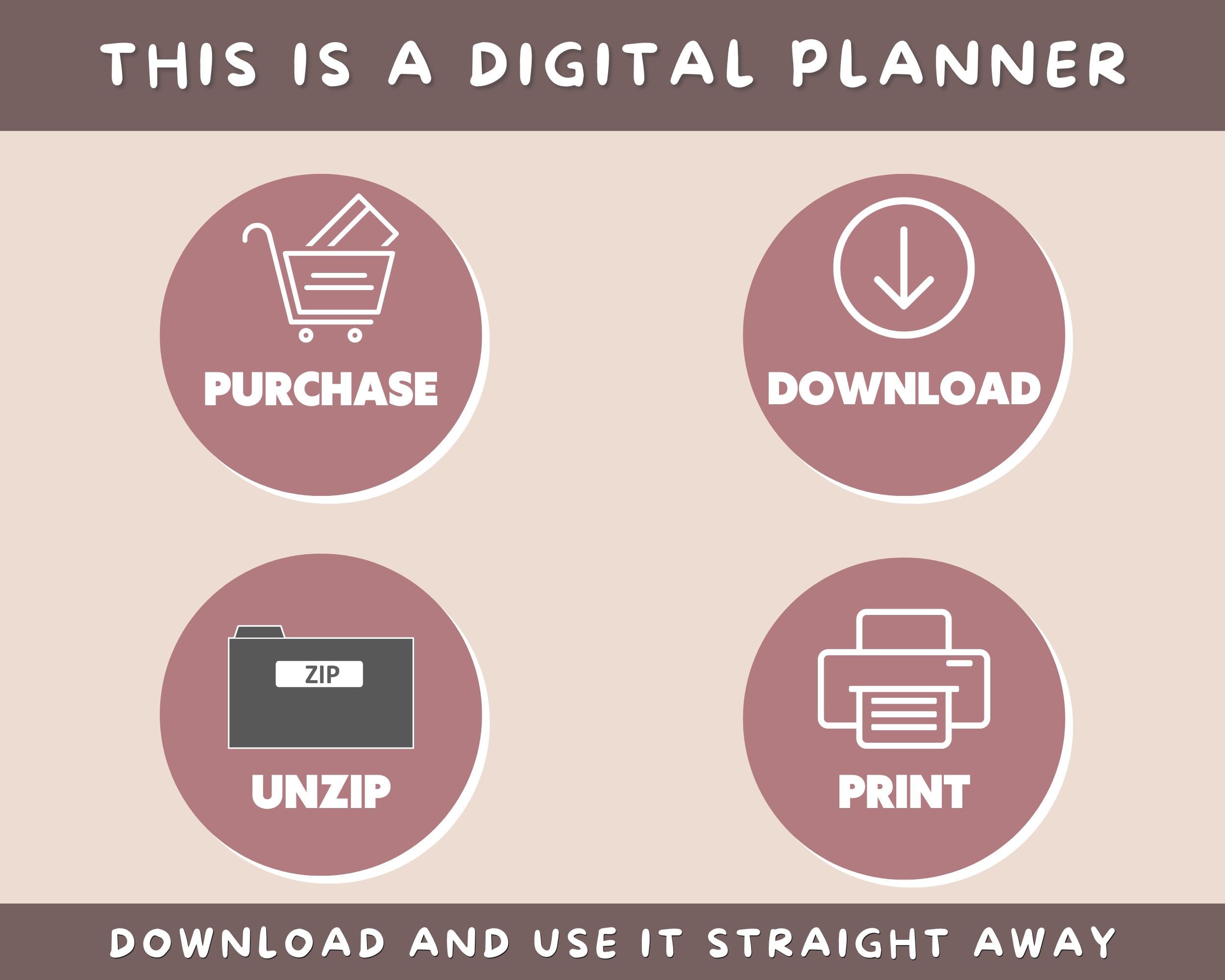 Daily Planner Reusable Daily Planner ADHD Planner Digital Planner ...
