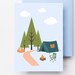 Fathers Day Greeting Card Printable, Camping, Happy Father's Day, Gift ...