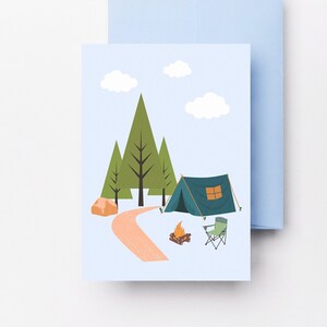 Fathers Day Greeting Card Printable, Camping, Happy Father's Day, Gift ...