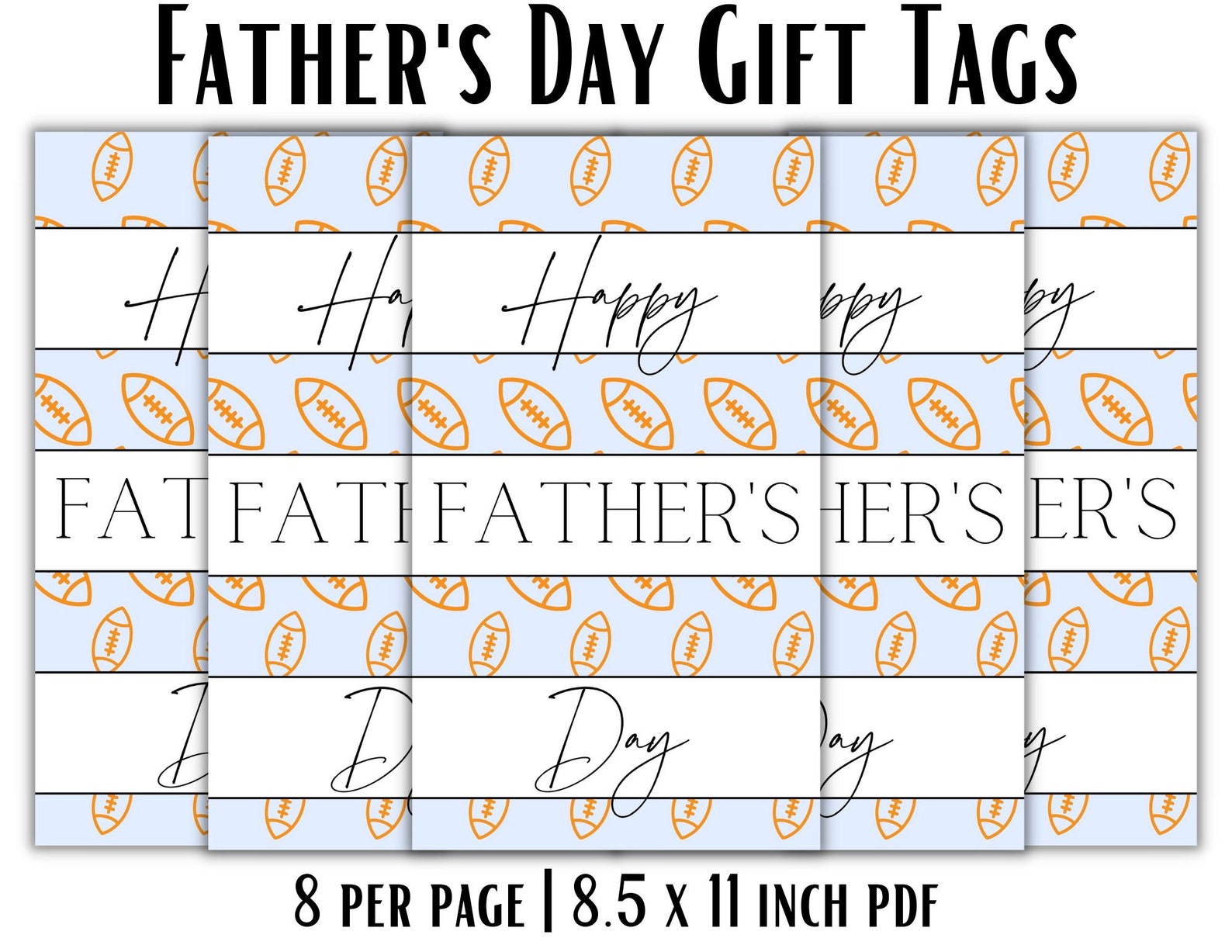 Father's Day Gift Tags, Football Fathers Day Gifts, Fathers Day Sports ...