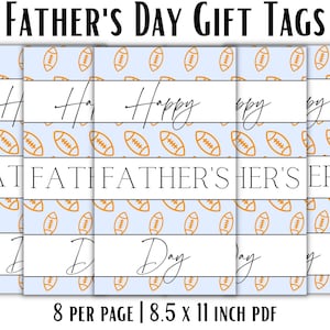 Father's Day Gift Tags, Football Fathers Day Gifts, Fathers Day Sports ...