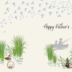 Father's Day Fishing Card: Printable Greeting Card for Dad (PDF) - Etsy