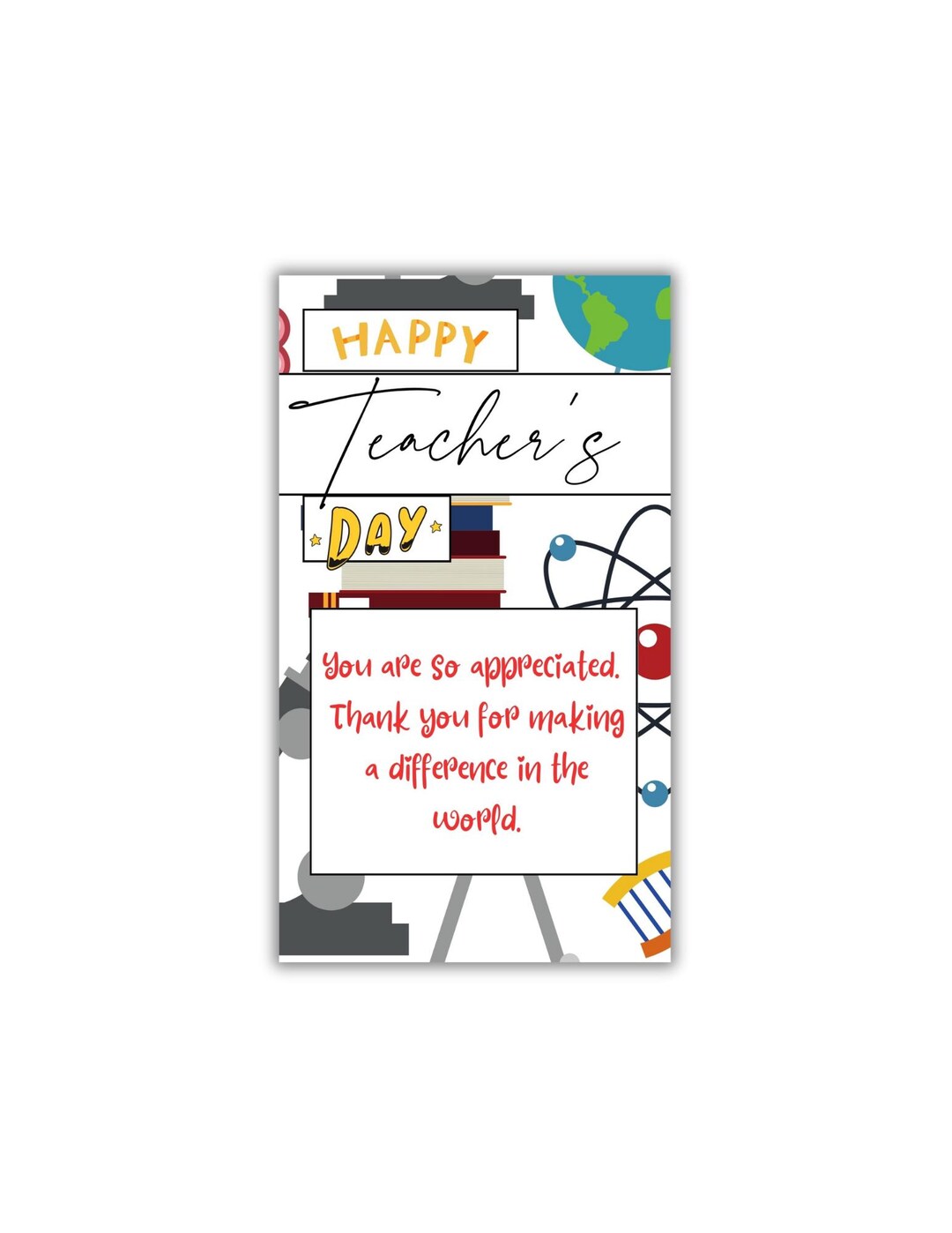 Teacher Appreciation Gift Tags: Printable Thank You Favor Tags (PDF) - Etsy