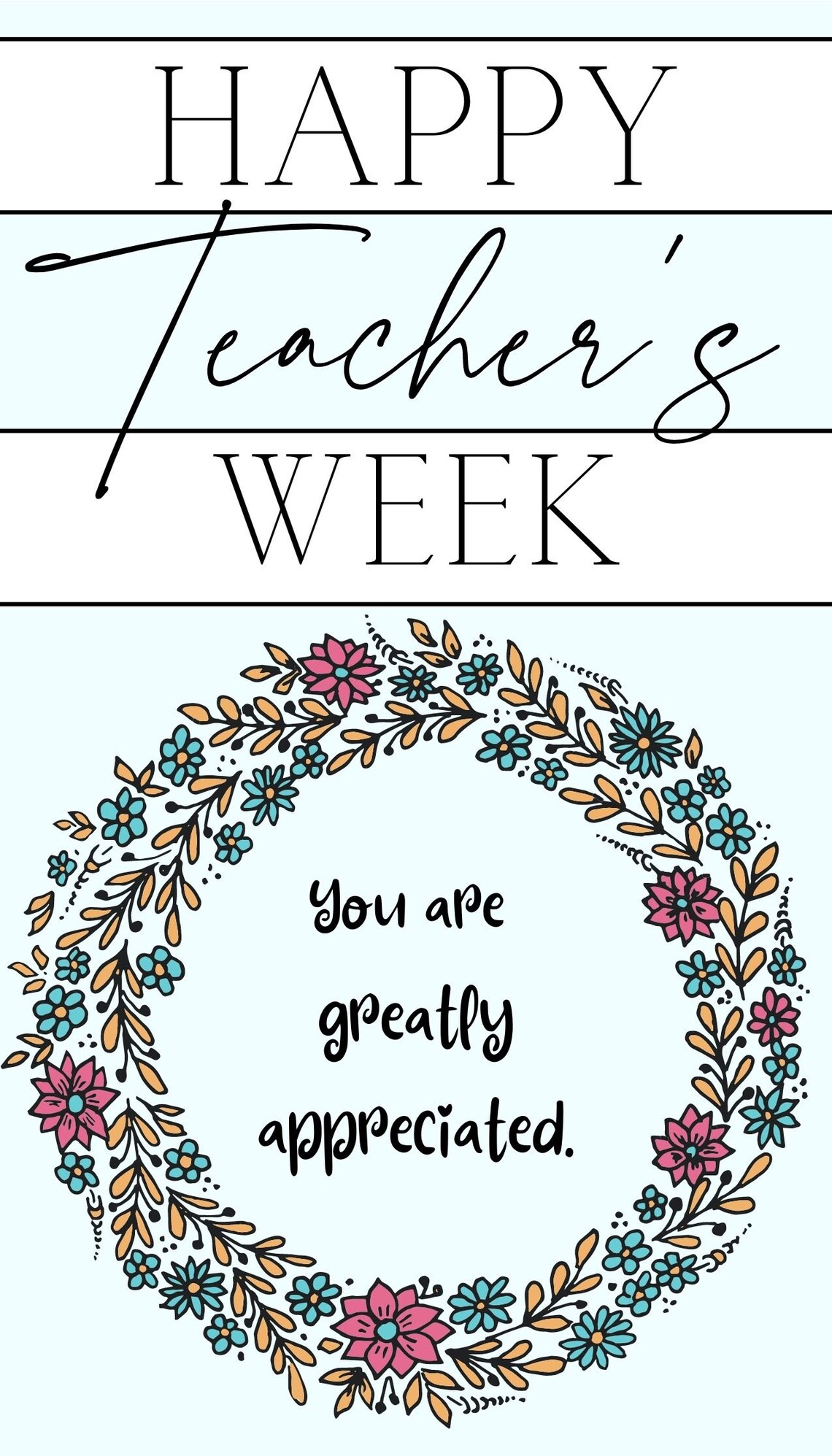 Teacher Appreciation Day Week End of Year Gift Tag Printable PDF SVG ...