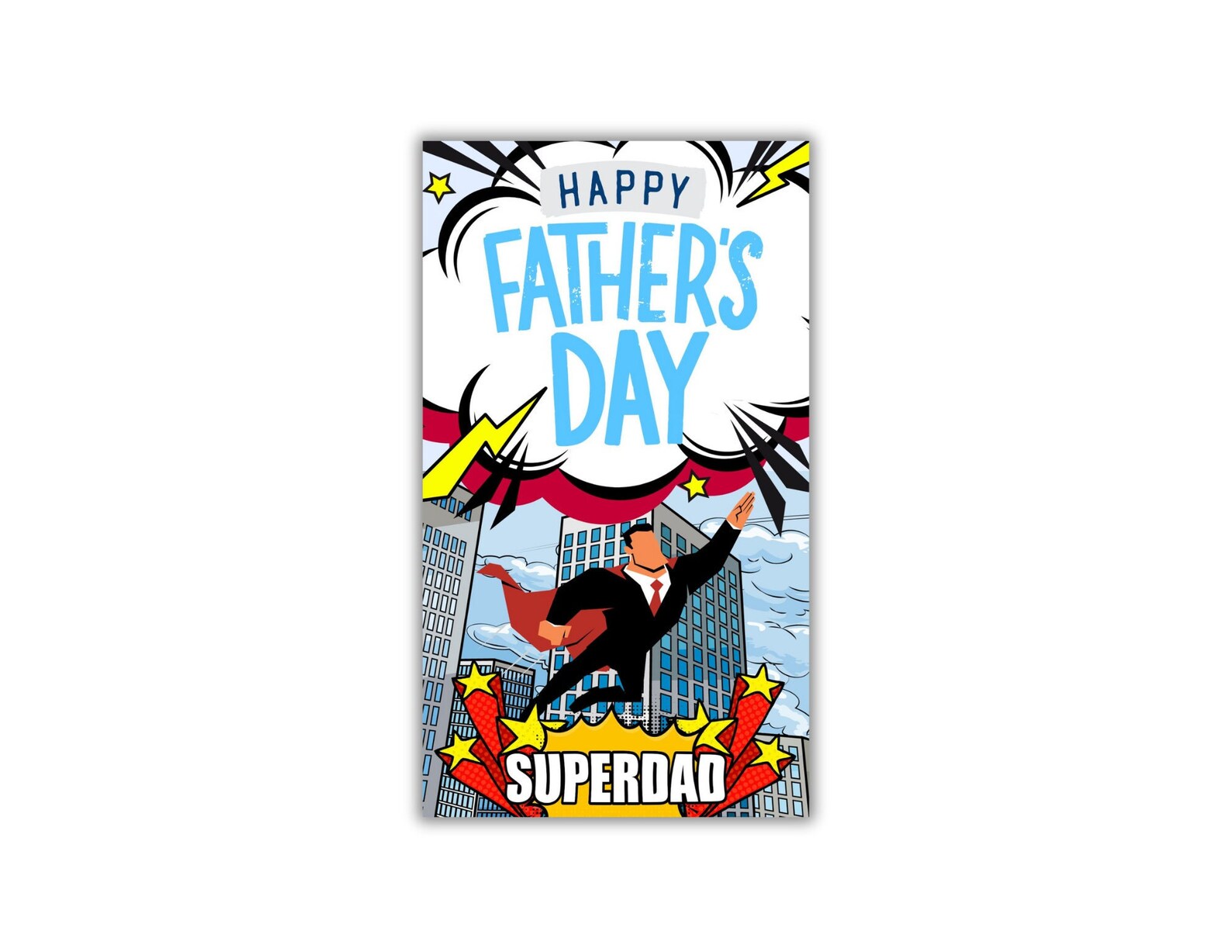 Father's Day Gift Tags, Superdad Comic Fathers Day Gifts, Superhero Dad Gifts, Superdad Gifts ...