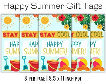 Printable End of School Tag Goodbye Gift End of Year Gift Tag Summer ...