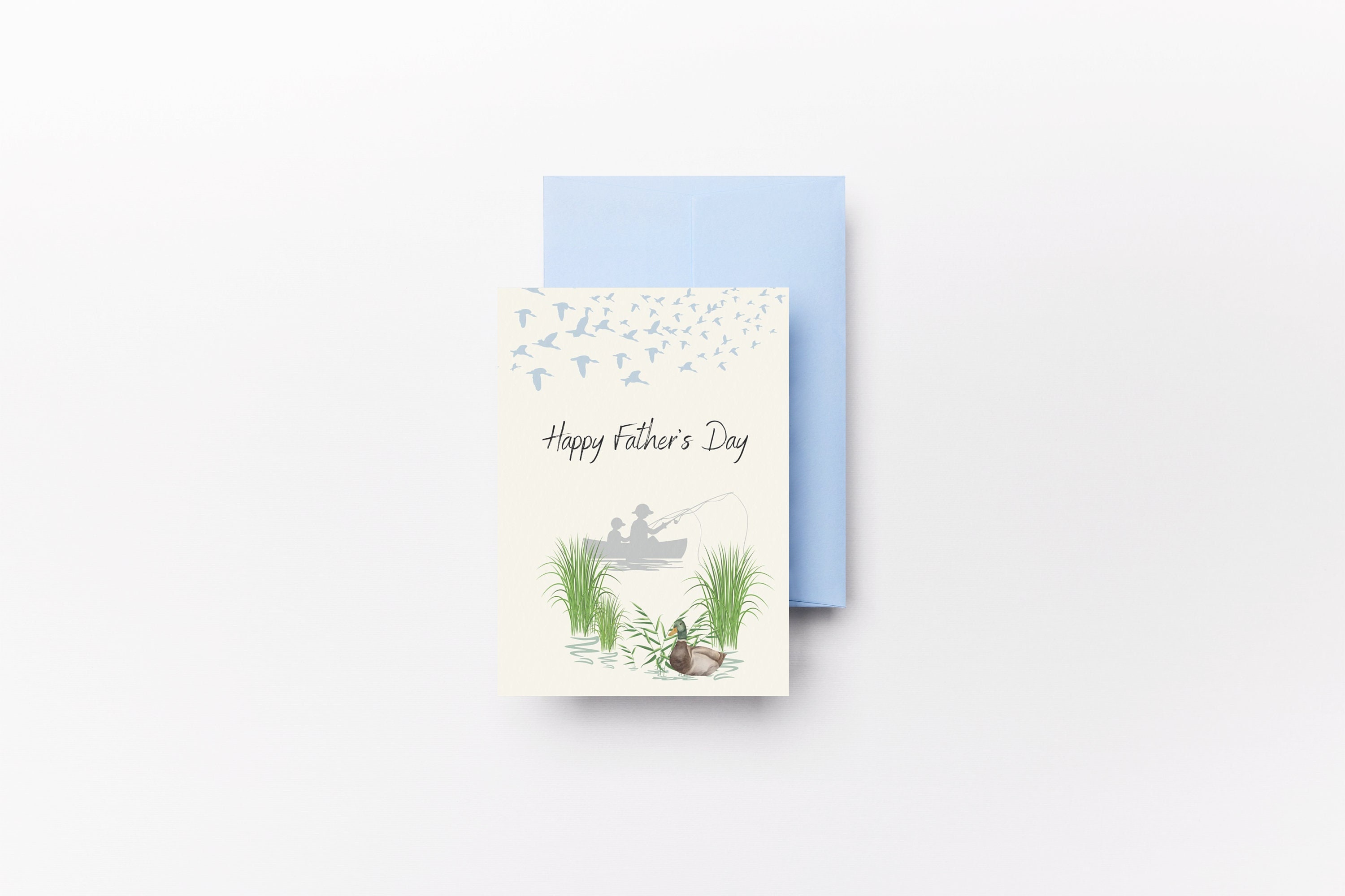 Father's Day Fishing Card: Printable Greeting Card for Dad (PDF) - Etsy